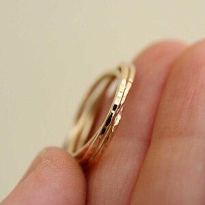 Notched Interlocking Thumb Ring,thick Thumb Ring,textured Ring,rolling ...