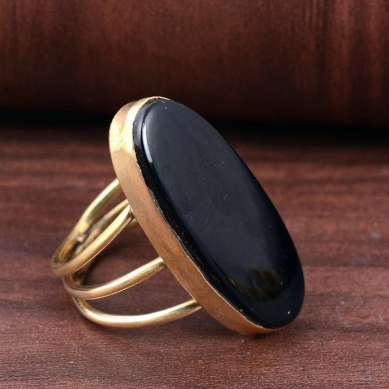 Black Onyx Rings - Etsy