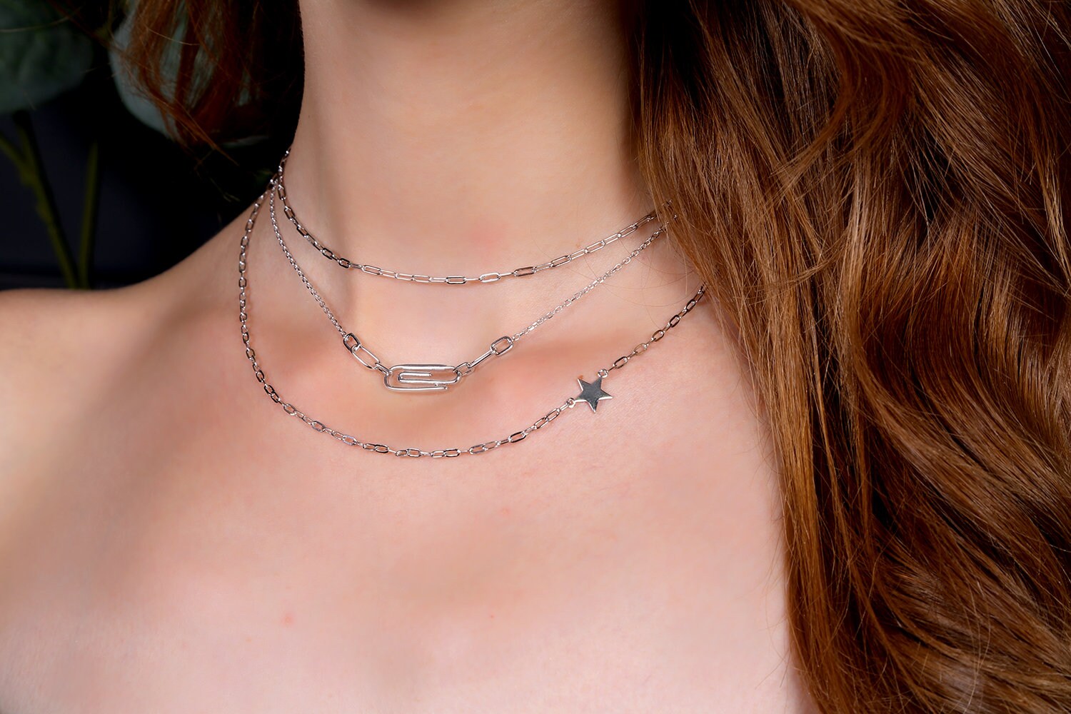 Simple Chain Link Necklace Italian Style Chain Necklace Gold Layering ...