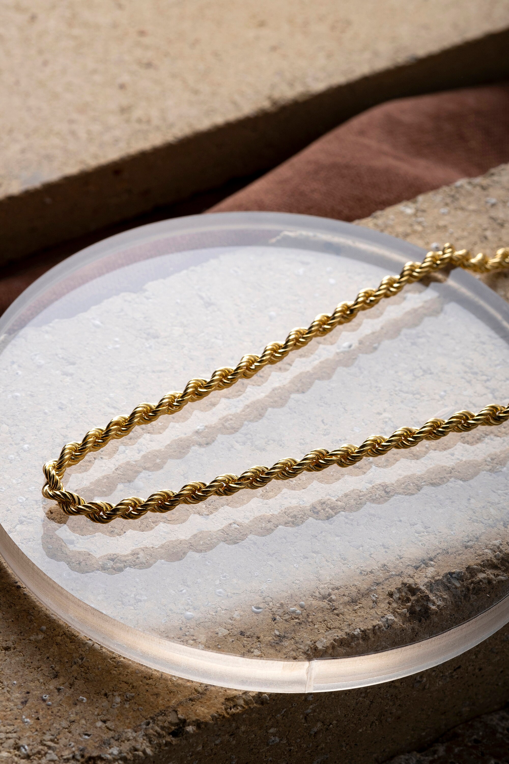 Twisted Rope Necklace French Rope Necklace Twisted Chain - Etsy