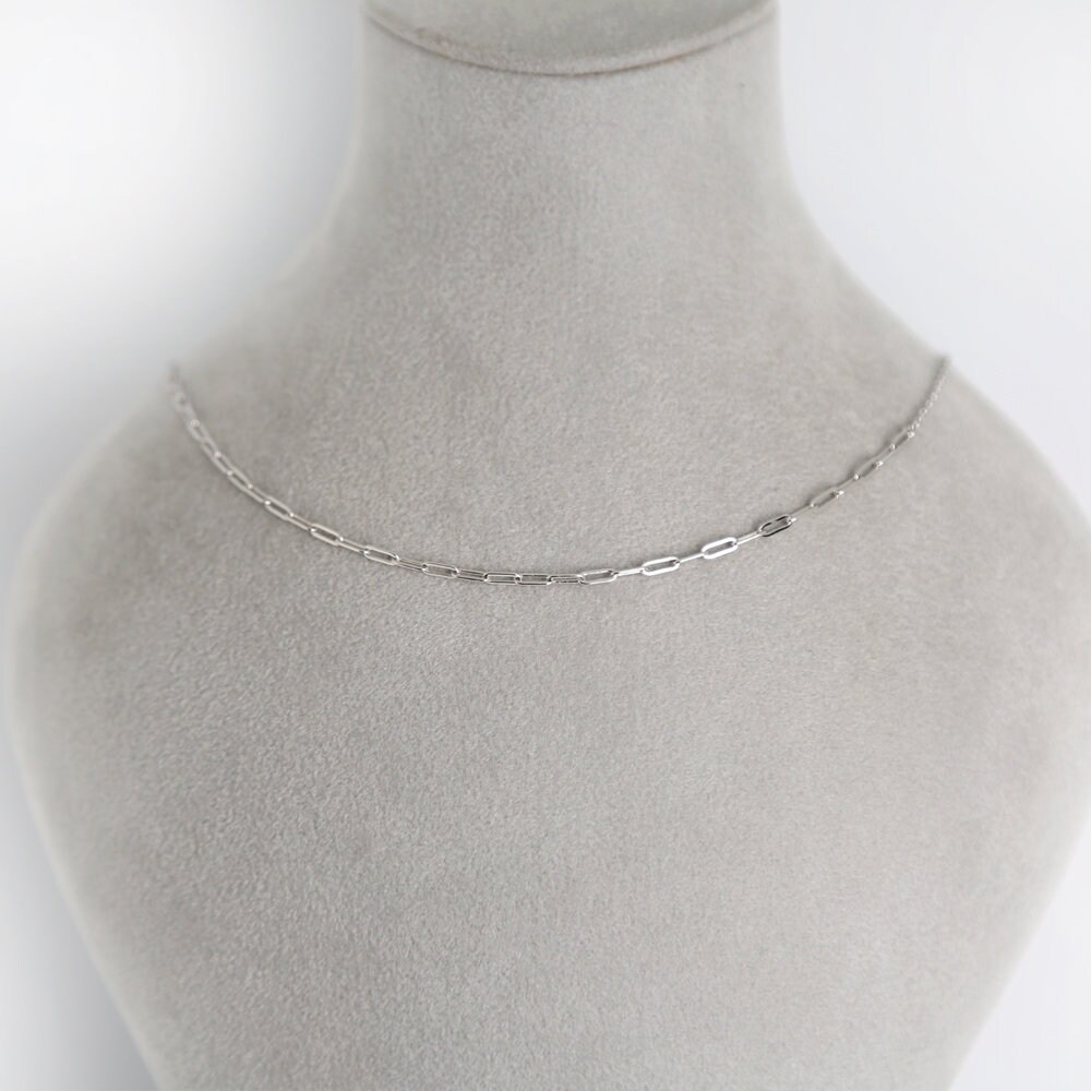 Simple Chain Link Necklace Italian Style Chain Necklace Gold Layering ...