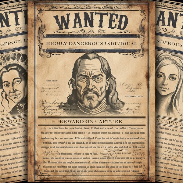 Wanted Poster - Etsy