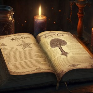 Grimoire Pages: Vol 1, Printable, Digital Download, Scrapbooking - Etsy