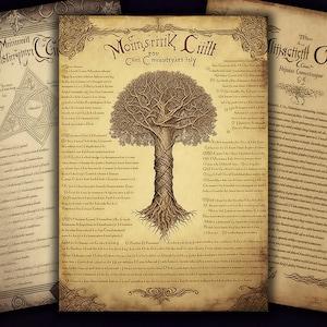 Grimoire Pages: Vol 1, Printable, Digital Download, Scrapbooking - Etsy