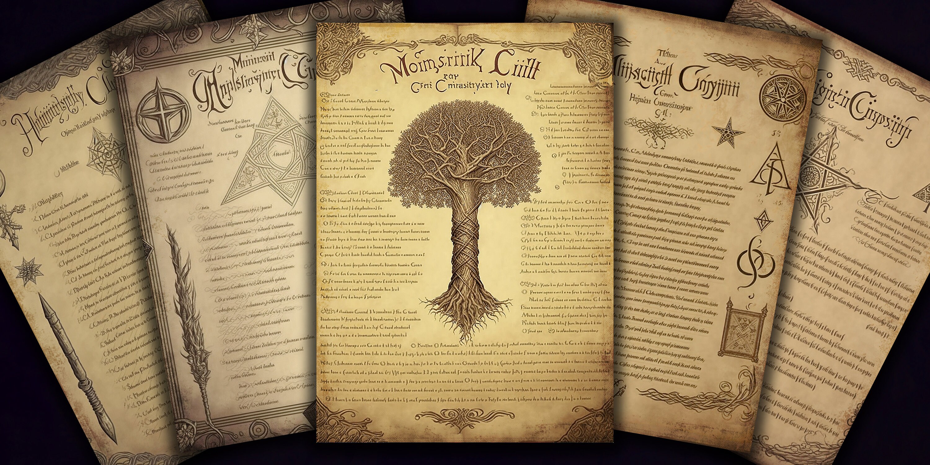 Grimoire Pages: Vol 1, Printable, Digital Download, Scrapbooking - Etsy
