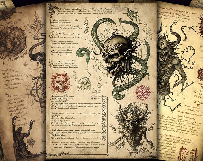 CTHULHU INCANTATIONS Larp Necronomicon Lovecraft Monsters Occult Horror ...