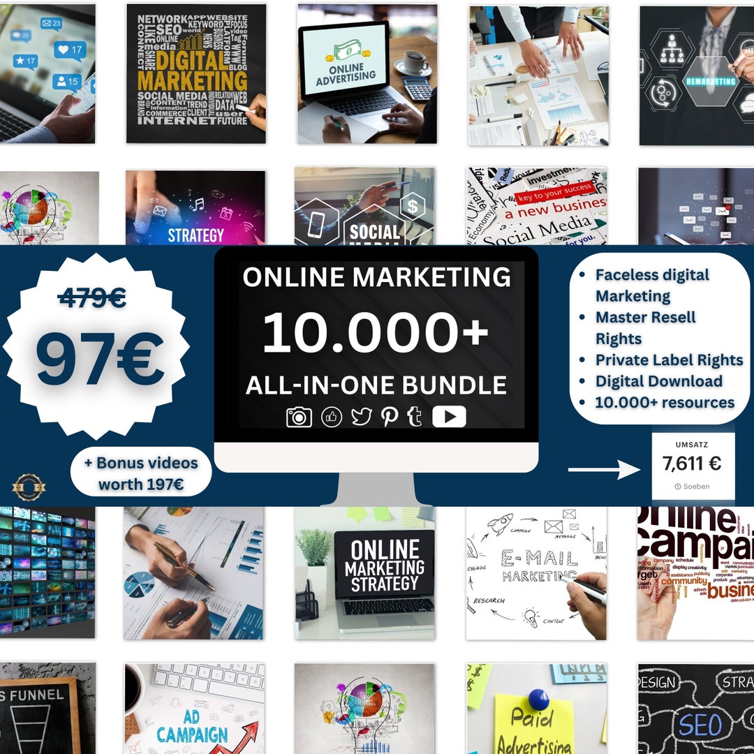 Ultimate Digital Marketing Package | Resell Digital Products | Social ...
