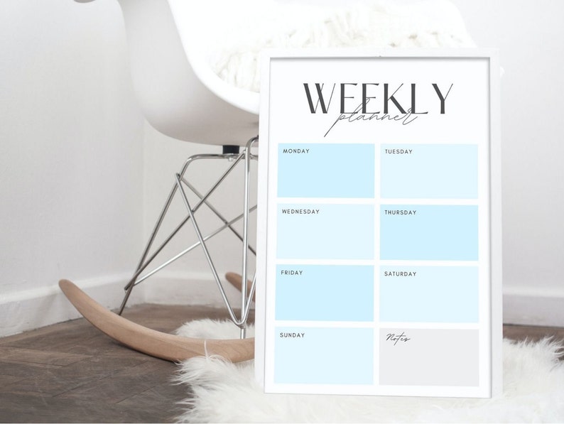Weekly Planner Printable, Weekly Succes Plan / Personal Life ...