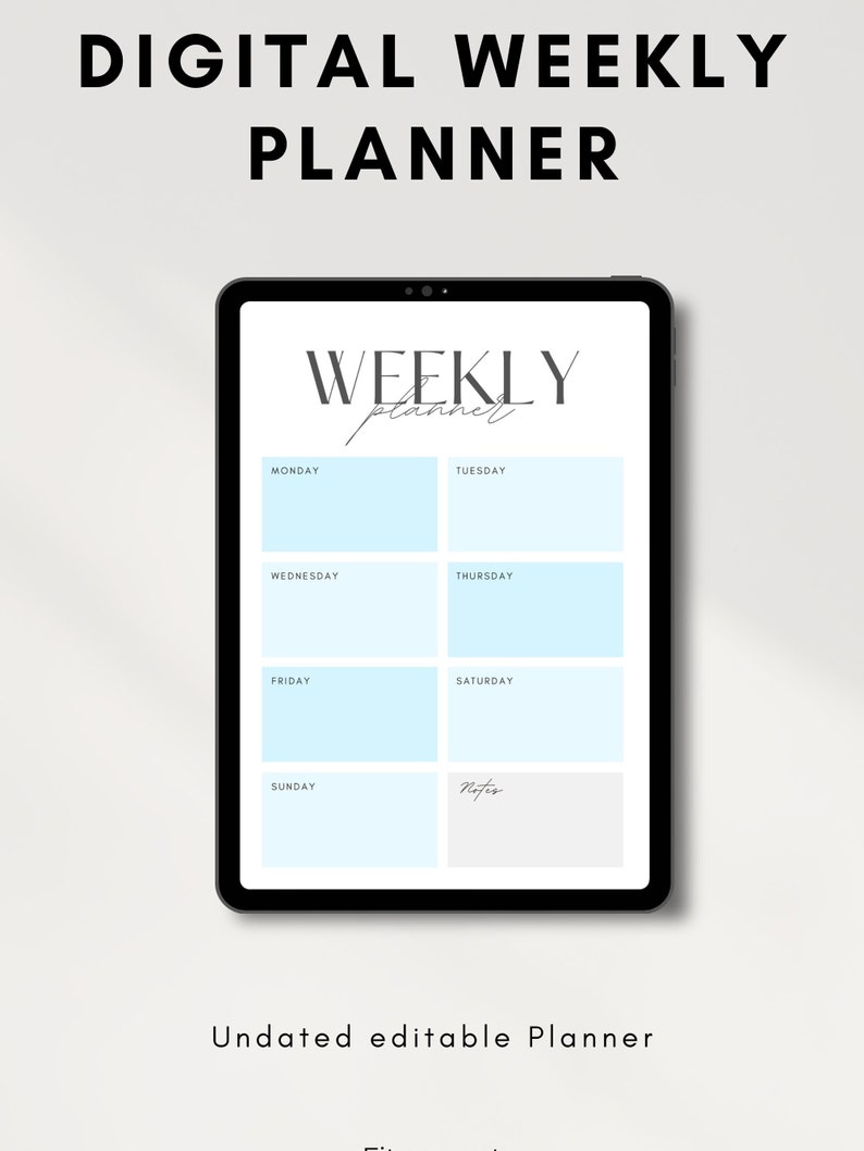 Weekly Planner Printable, Weekly Succes Plan / Personal Life ...