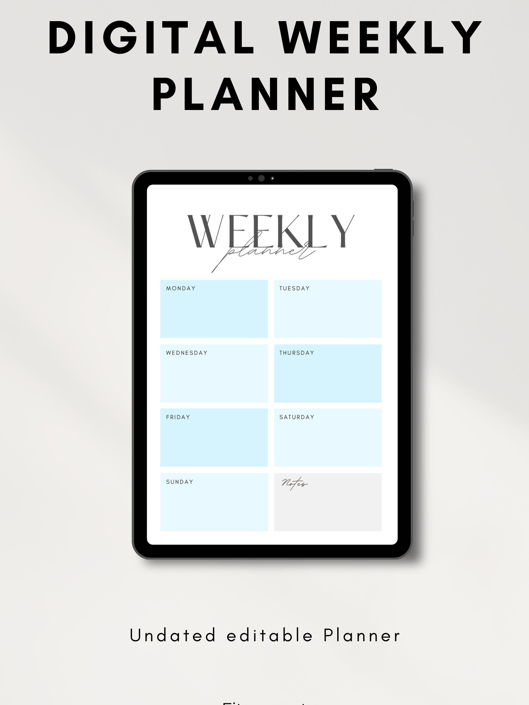 Weekly Planner Printable, Weekly Succes Plan / Personal Life ...