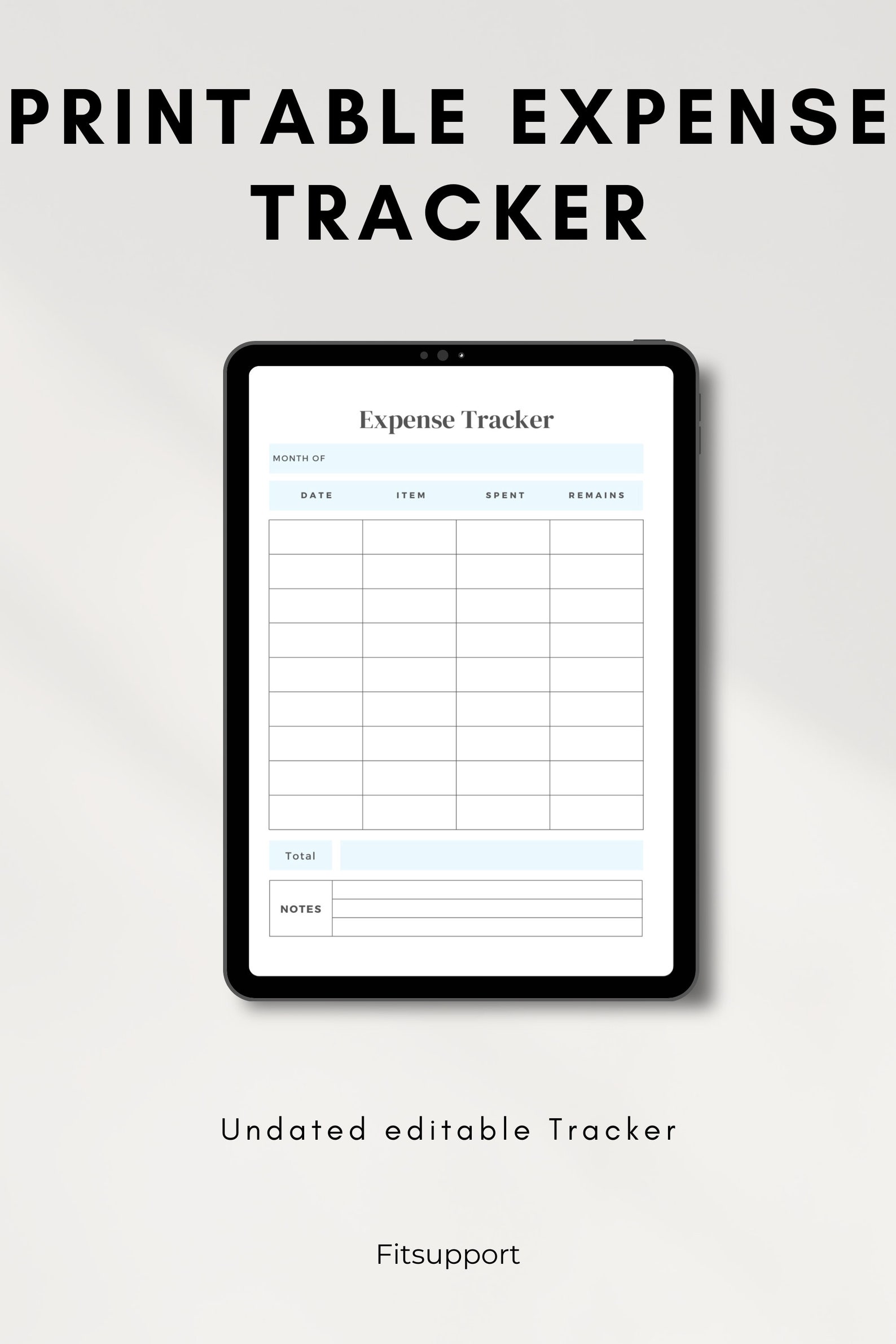Expense Tracker Printable, Monthly Budget Help / Personal Life ...