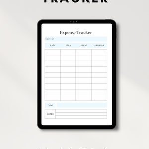 Expense Tracker Printable, Monthly Budget Help / Personal Life ...