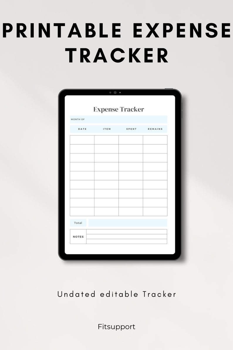Expense Tracker Printable, Monthly Budget Help / Personal Life ...