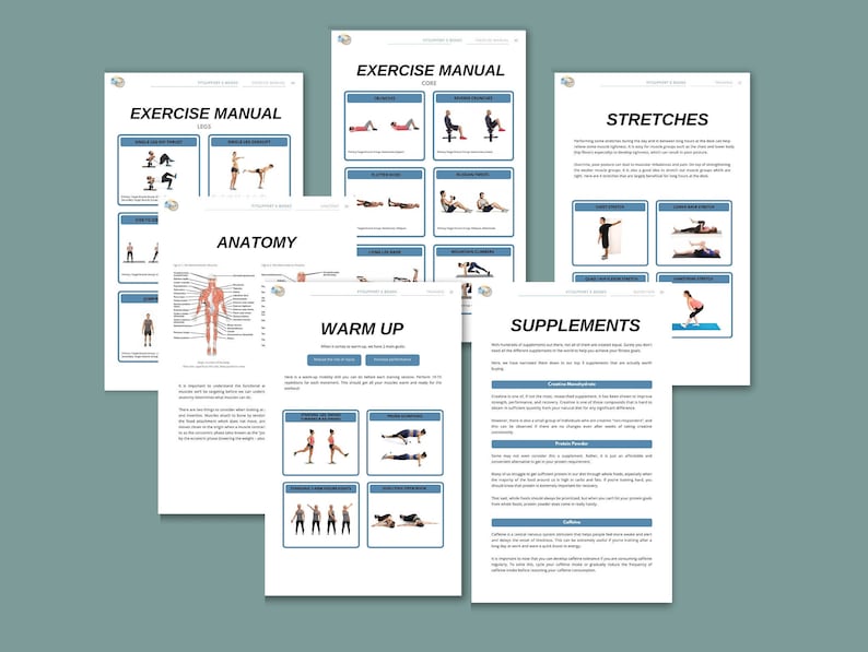 12 Week Fitness Guide , Fitness Program for Beginners, Nutrition Guide ...