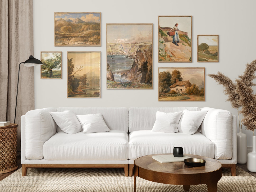 English Cottage Gallery Wall, English Countryside Wall Art, Cottagecore ...