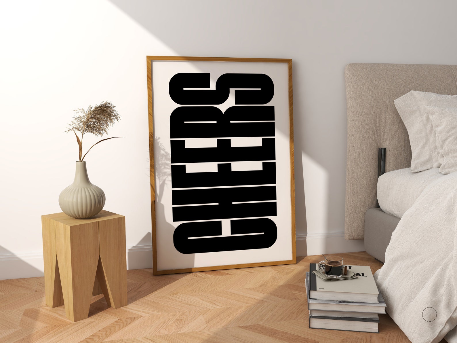 Cheers Wall Art, Minimalist Printable Wall Art, Bar Cart Art, Abstract ...