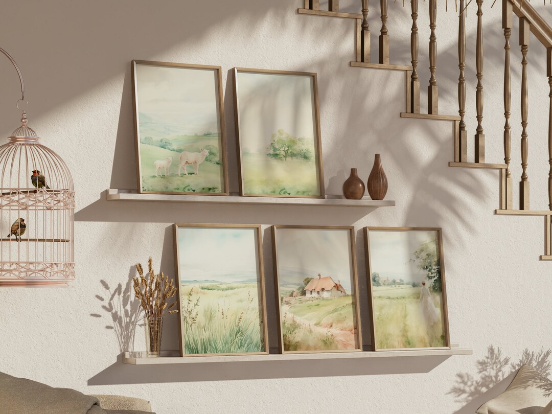 English Cottage Gallery Wall, English Countryside Wall Art, Cottagecore ...