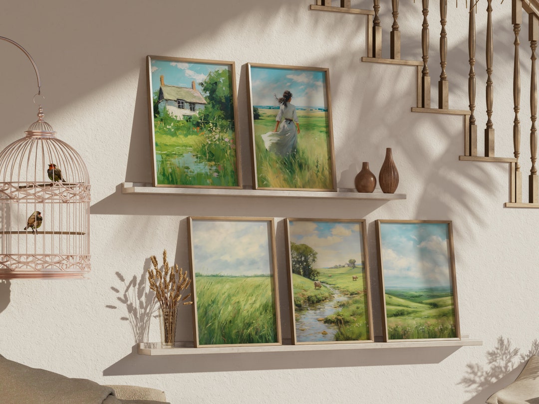 English Cottage Gallery Wall, English Countryside Wall Art, Cottagecore ...
