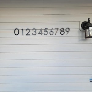 NO DRILLING REQUIRED 4.5" Vinyl Siding House Numbers and Letters Black ...