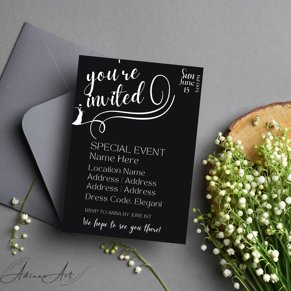 You're Invited Invitation Template, Modern Invitation, Editable Special ...