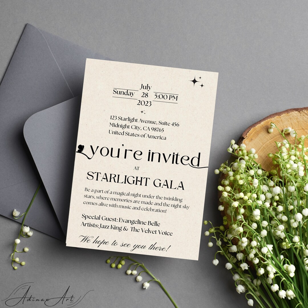 You're Invited Invitation Template, Modern Invitation, Editable Special ...