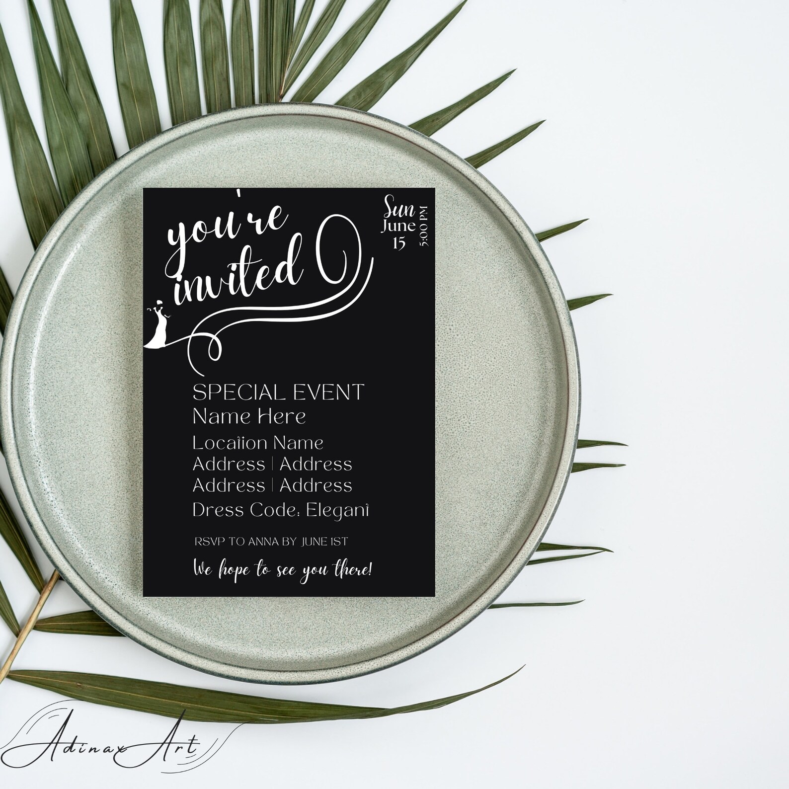 You're Invited Invitation Template, Modern Invitation, Editable Special ...