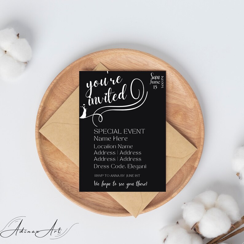 You're Invited Invitation Template, Modern Invitation, Editable Special ...