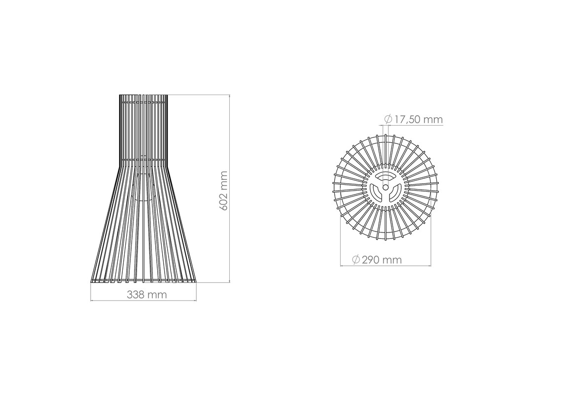 Nordic Lamp Ditte | Pendant Light | Triangle Shape| Plywood | Digital ...