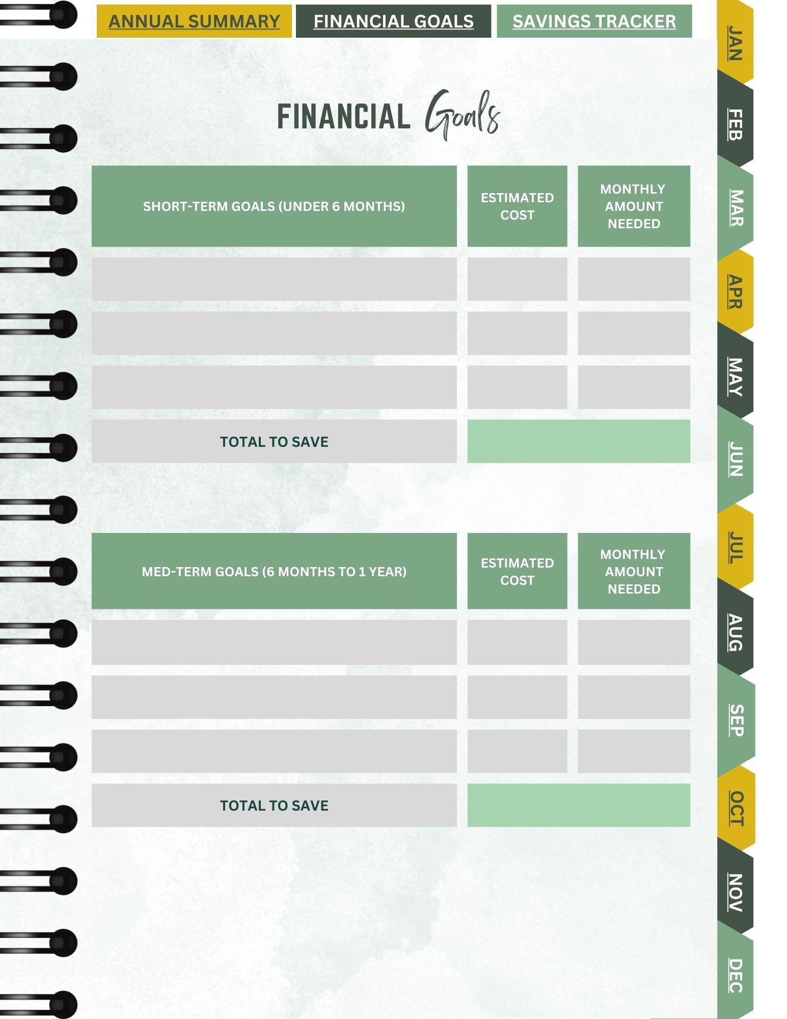 Editable & Printable Canva Template | Faith-based Budget Planner ...