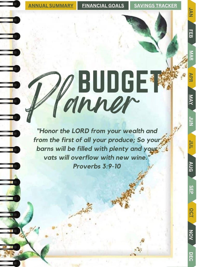 Editable & Printable Canva Template | Faith-based Budget Planner ...