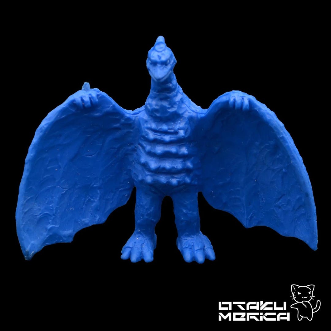 Yamakatsu Rodan (blue) - Vintage Godzilla Kaiju Keshigomu - Etsy