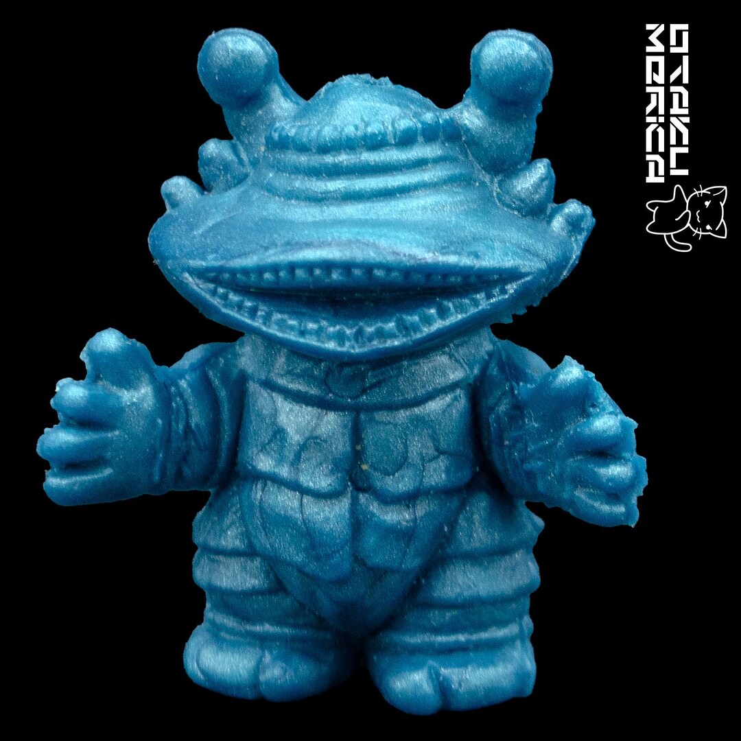 POPY Kanegon Keshi (blue Metallic) - Vintage Ultraman Kaiju Keshigomu ...