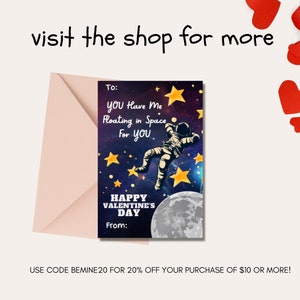 Printable Valentine Cards for Kids, Instant Download Valentine's Day ...