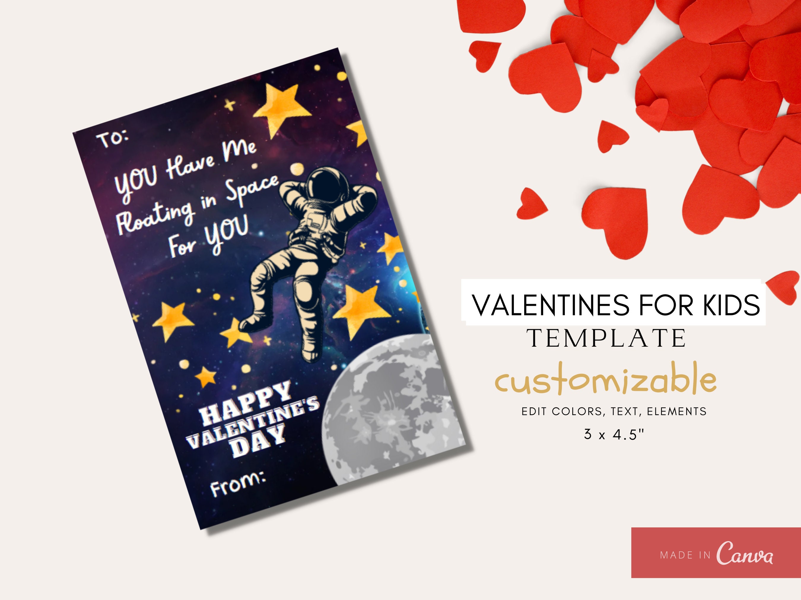 Printable Valentine Cards for Kids, Instant Download Valentine's Day ...
