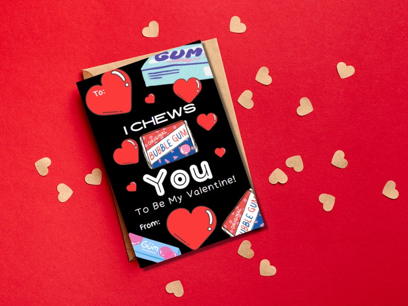 Printable Valentine Cards for Kids, Instant Download Valentine's Day ...