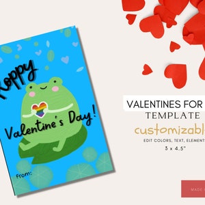 Printable Valentine Cards for Kids, Instant Download Valentine's Day ...