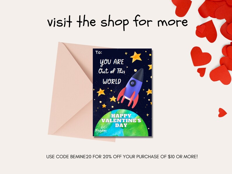 Printable Valentine Cards for Kids, Instant Download Valentine's Day ...