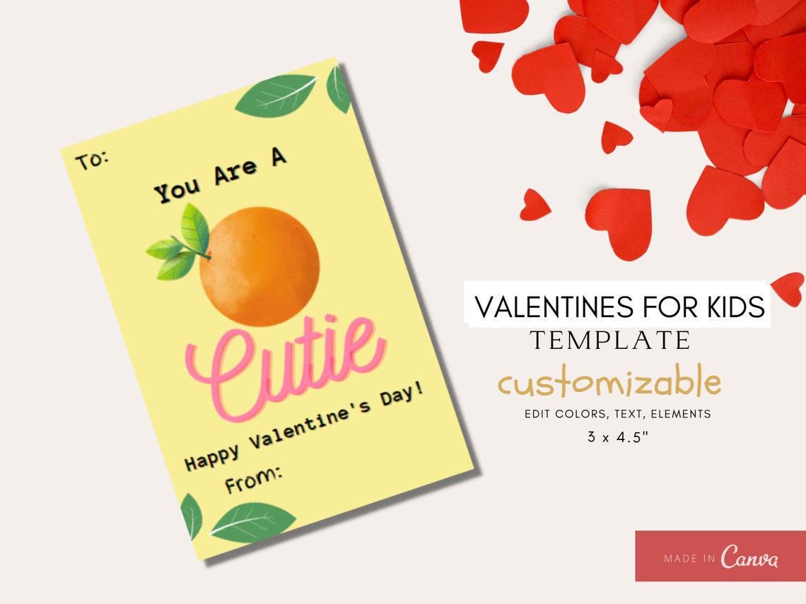 Printable Valentine Cards for Kids, Instant Download Valentine's Day ...