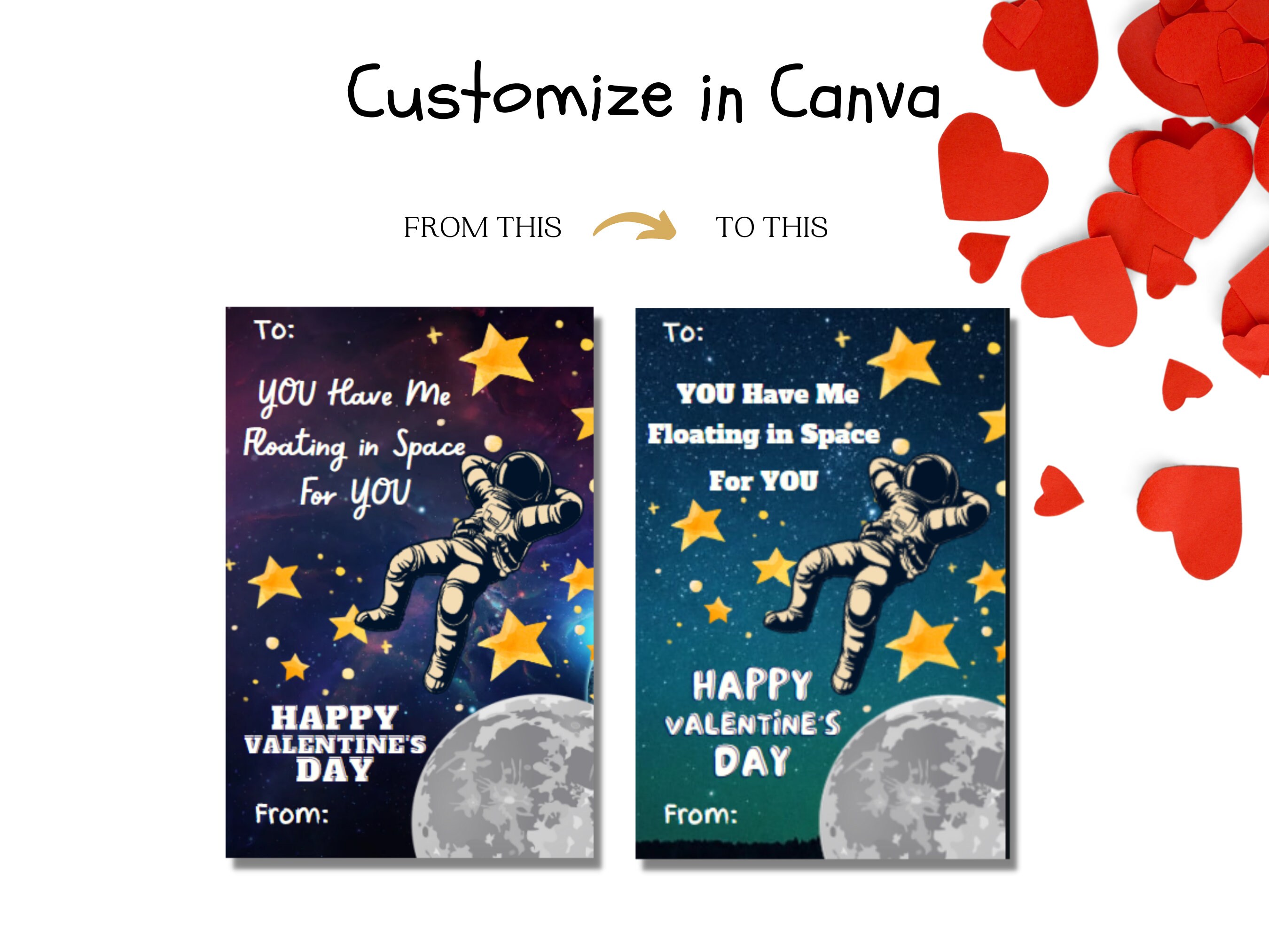 Printable Valentine Cards for Kids, Instant Download Valentine's Day ...