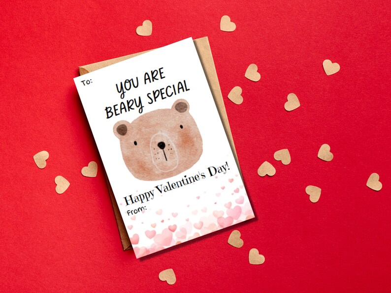 Printable Valentine Cards for Kids, Instant Download Valentine's Day ...