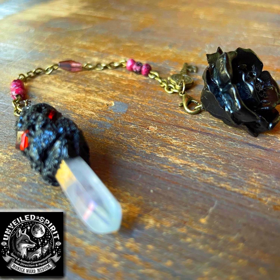Victorian Rose Pendulum | Hand-sculpted Goth Divination Tool | Angel ...