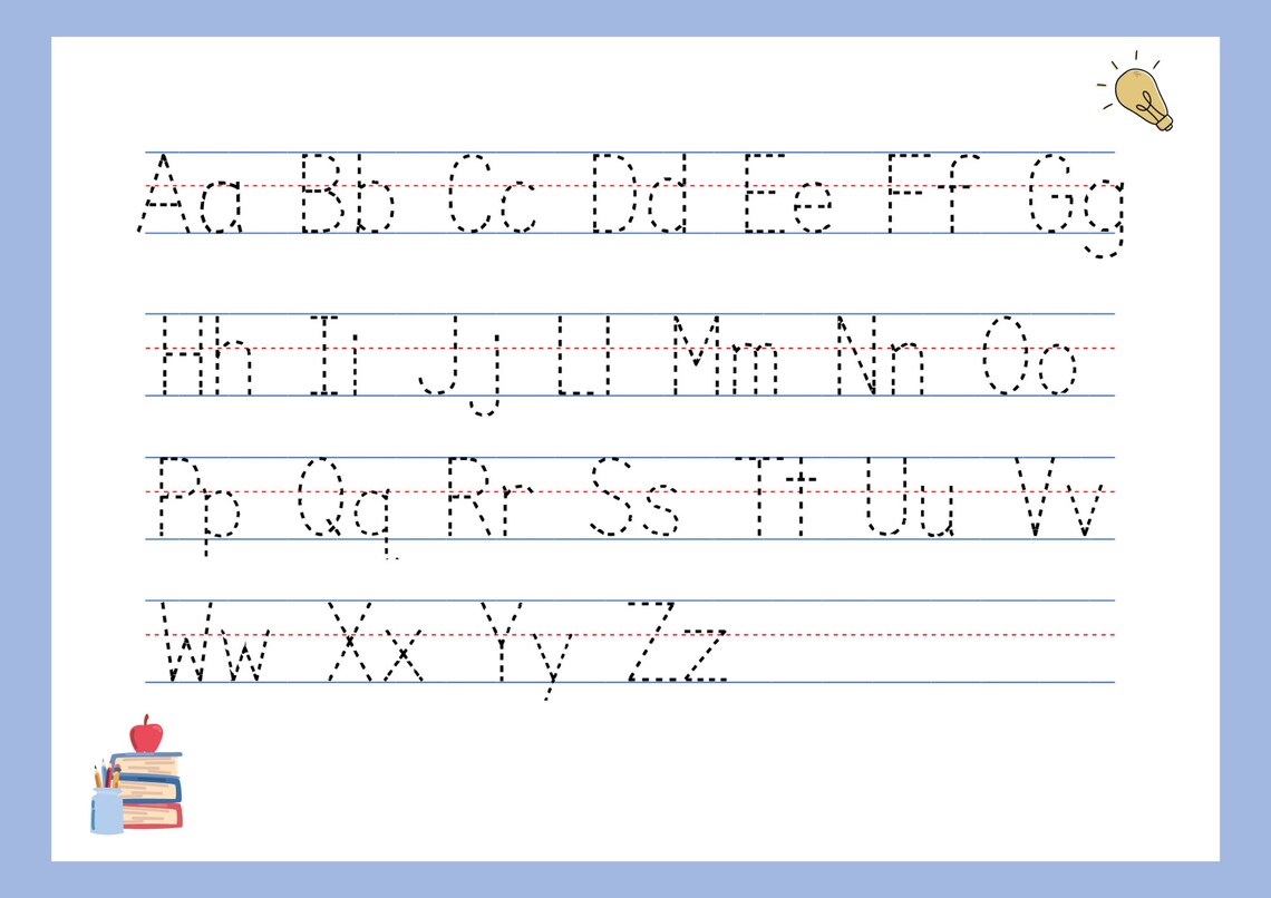 Alphabet Letter Trace - 3 PACK - Etsy
