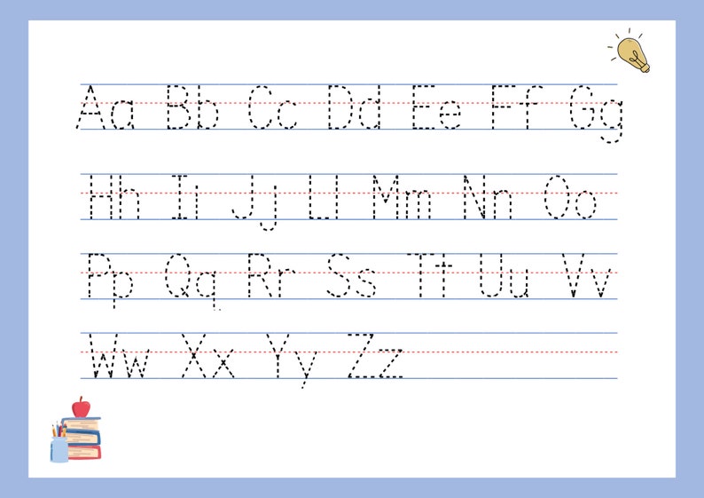 Alphabet Letter Trace - 3 PACK - Etsy