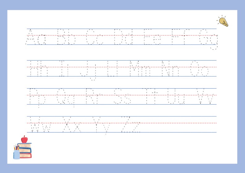 Alphabet Letter Trace - 3 PACK - Etsy