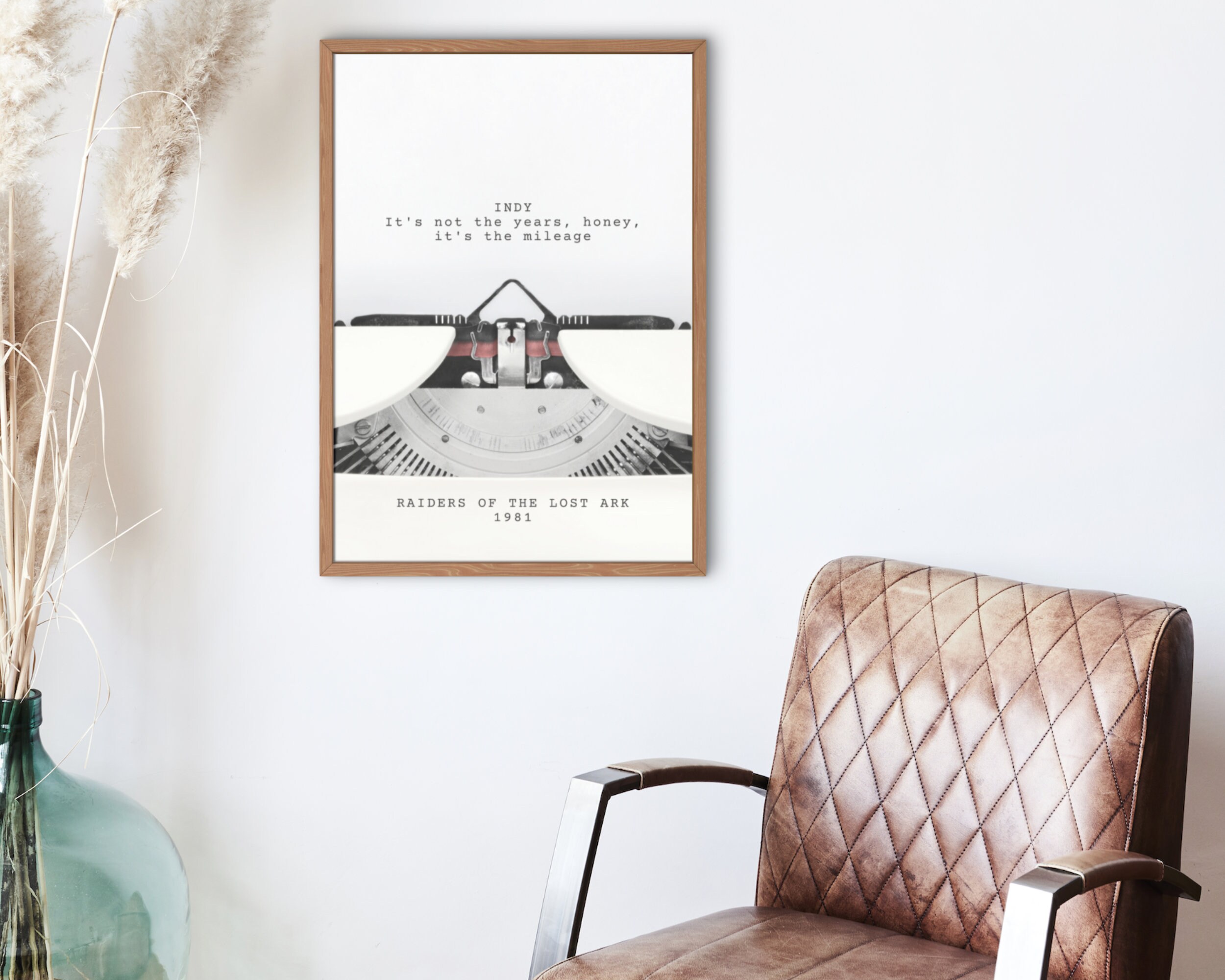 Indiana Jones Quote Printable Art It's Not the Years, Honey, It's the ...