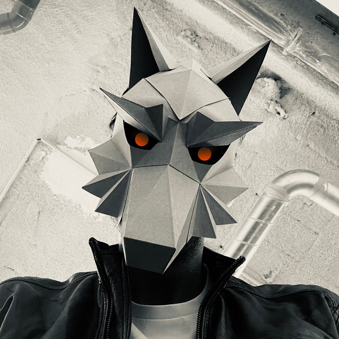 Wolf Mask DIY Papercraft Instant Download PDF Low Poly Costume - Etsy ...