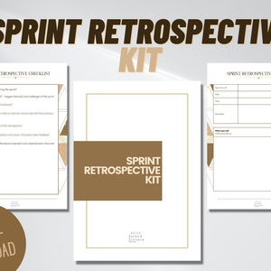 Agile Scrum Sprint Retrospective Kit | Sprint Retrospective Meeting ...