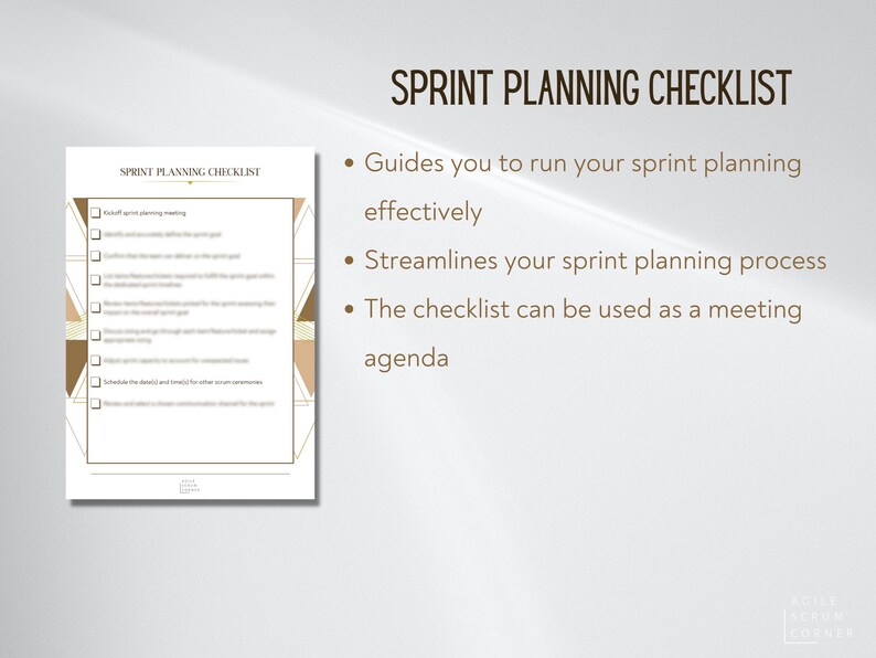 Agile Scrum Sprint Planning Kit | Sprint Planning Meeting Guide ...