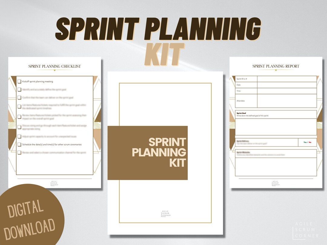 Agile Scrum Sprint Planning Kit | Sprint Planning Meeting Guide ...