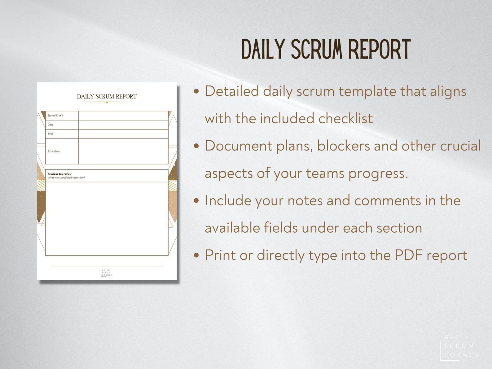 Agile Scrum Daily Scrum Kit | Daily Scrum Meeting Guide | Project ...